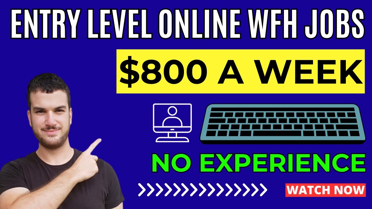 Entry Level Work From Home Jobs To Make Money Online As a Beginner ...