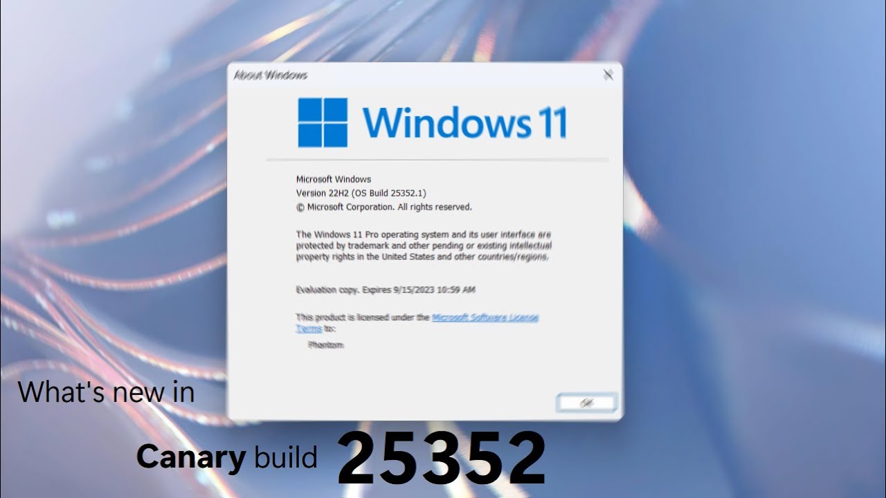 Windows 11 Canary build 25352 and what's new - Zinc goes on - YouTube