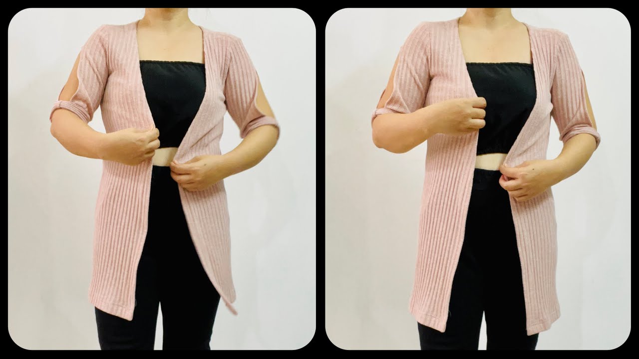 Unique mending tip: Turn an unbuttoned jacket into a dress/ sewing dress - YouTube