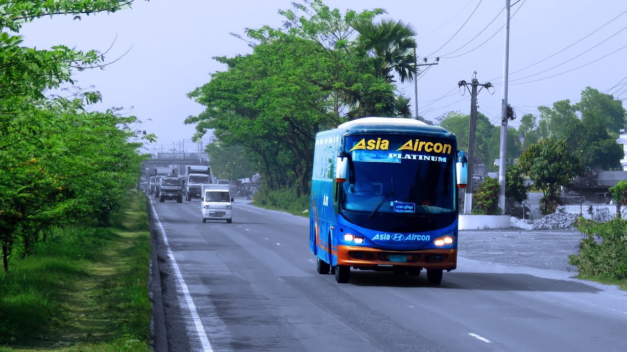 Asia Aircon Isuzu LT 1J AC Bus Running Video 2019 - YouTube