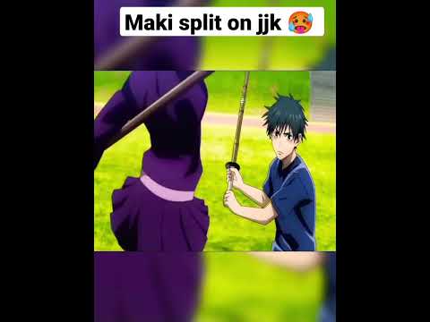 Maki split on JUJUTSU KAISEN 0 🥵 | #shorts #anime #edit - YouTube
