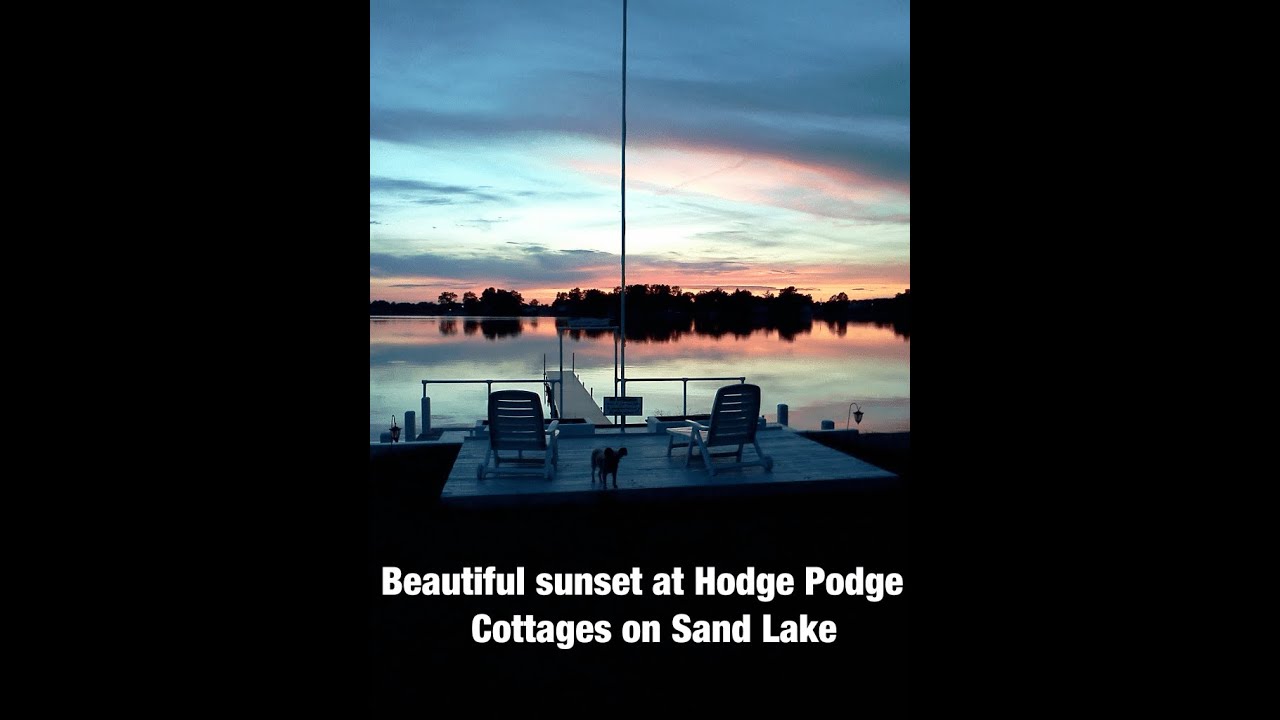 Sand Lake at the Hodge Podge Cottages in Nottawa, Michigan - YouTube