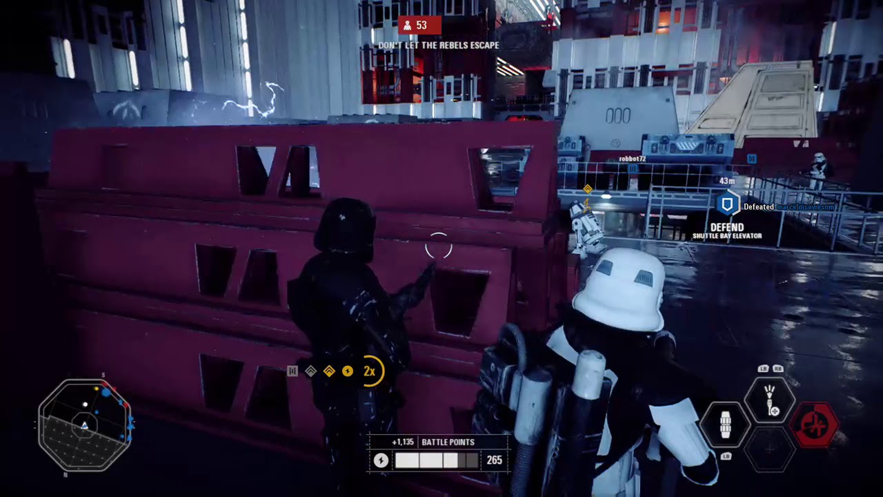 Battlefront 2 Epic Enforcer Clutch - YouTube