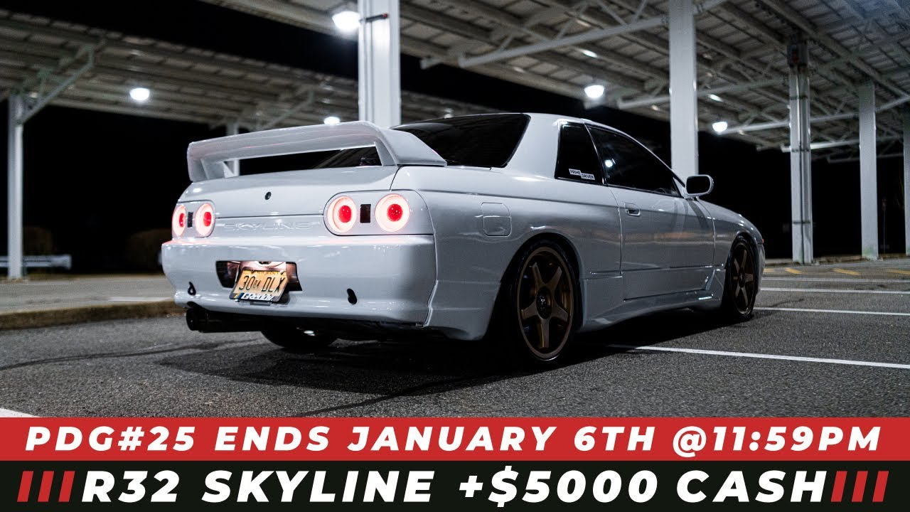 PRIME DRIVEN JDM Car Giveaway #25 - R32 Skyline + $5K CASH! - YouTube