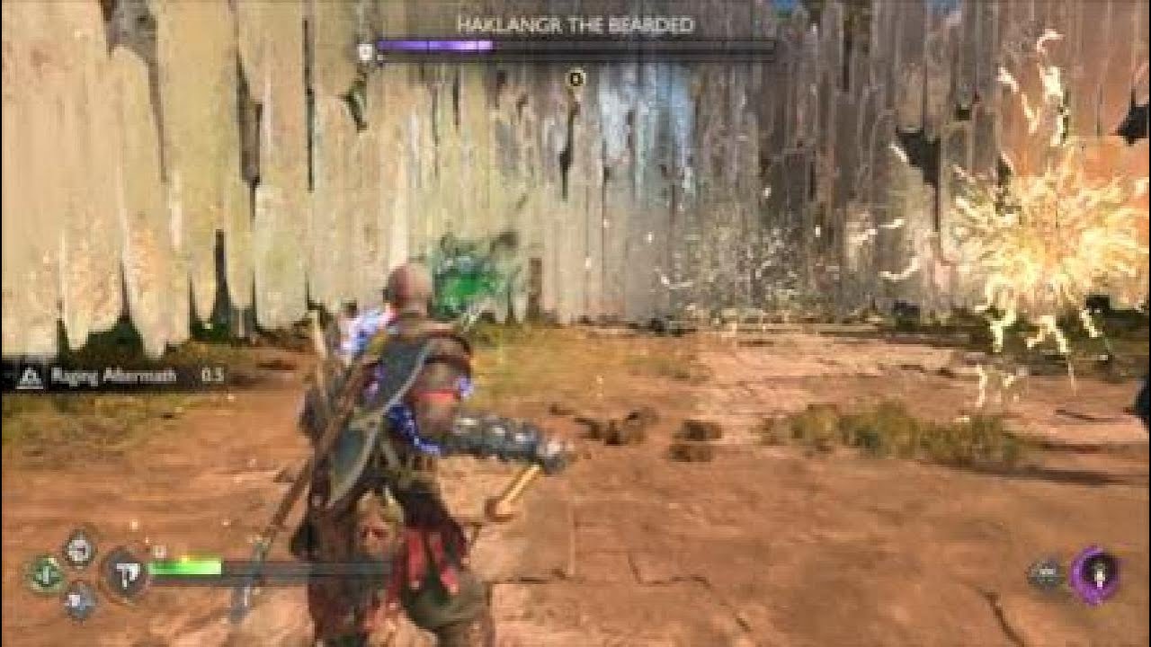 Gof war Ragnarok haklangr the bearded fight - YouTube