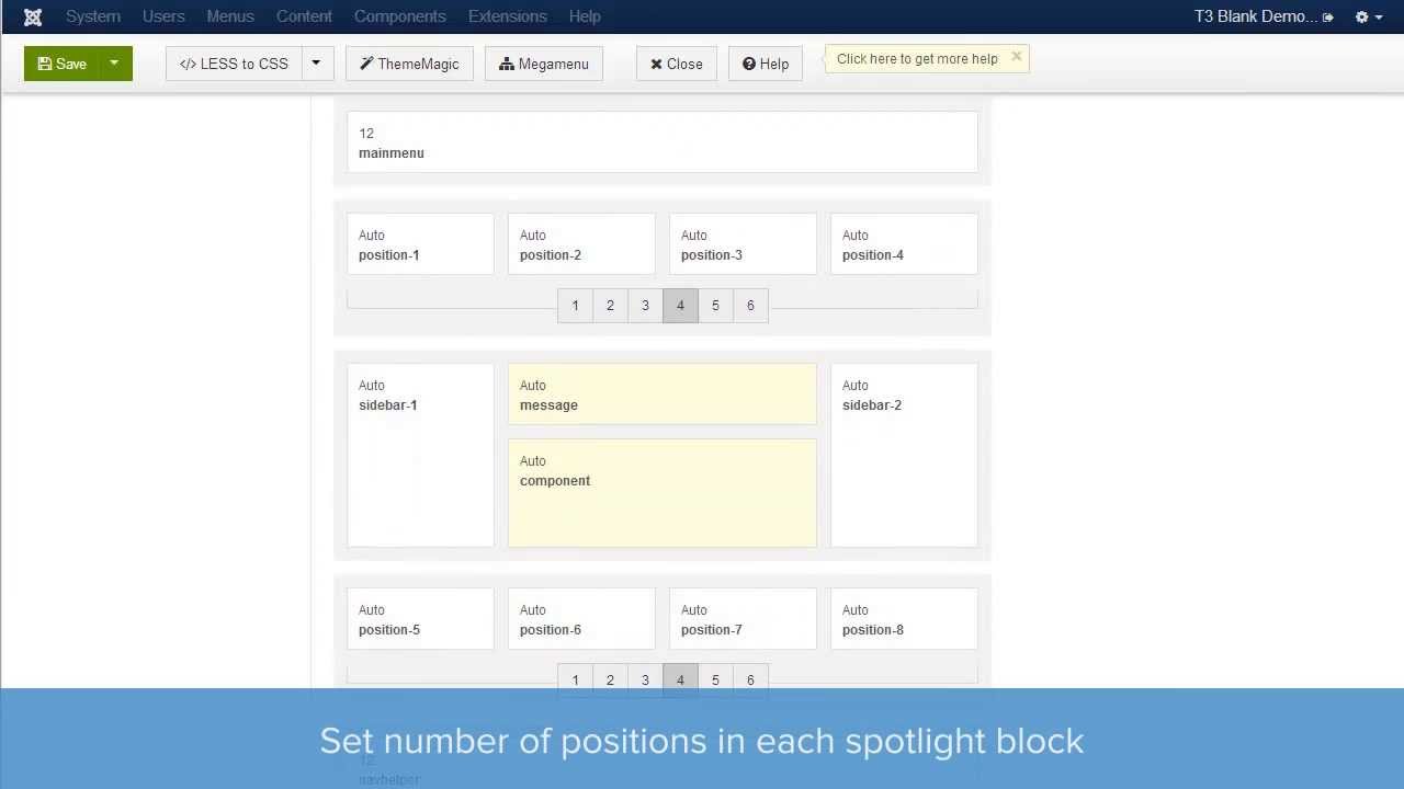 T3 Framework B3 Blank Template and its Flexible Layout - YouTube