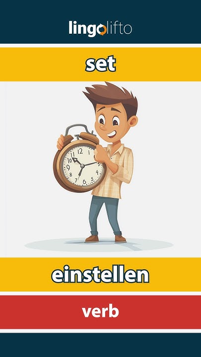 🇬🇧🇩🇪 set - einstellen : learn English : Lernen wir Englisch : vocabulary builder - YouTube