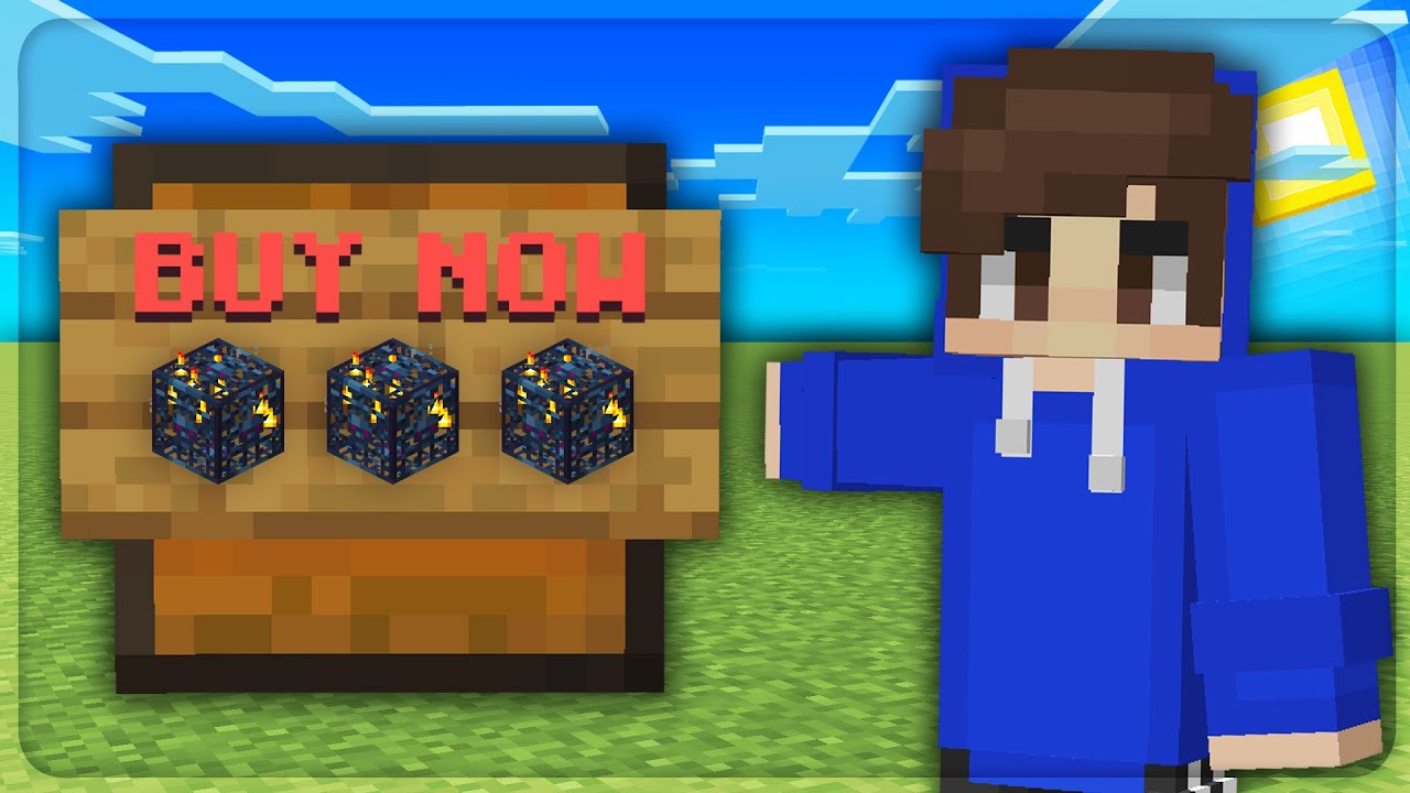 The BEST Spawner Shop in Minecraft Skyblock | AkumaMC - YouTube
