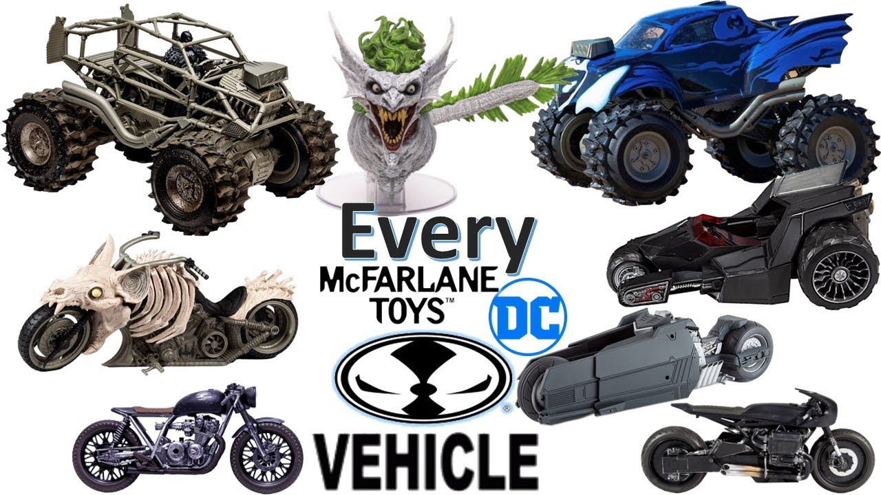 ***see newer video*** Every DC Multiverse McFarlane Toys Vehicles ...