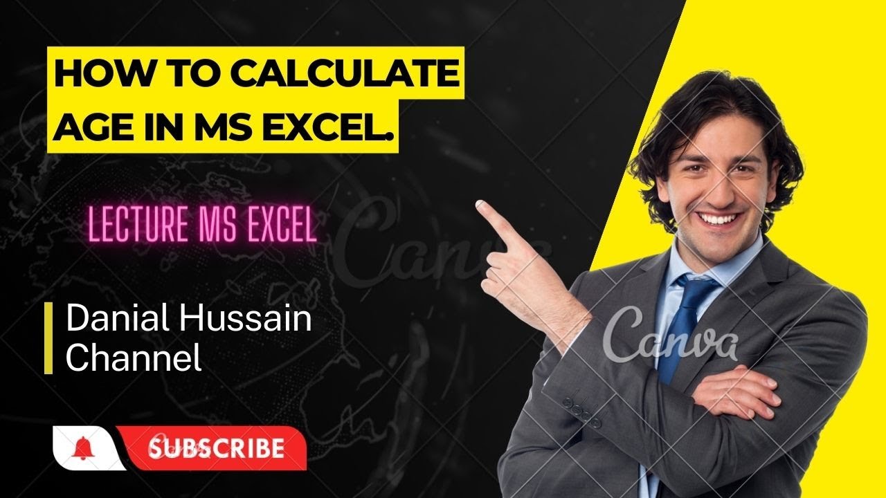 How To Age Calculate In MS Excel Step By Step Learn In Urdu Language In how-to-age-calculate-in-ms-excel-step-by-step-learn-in-urdu-language-in