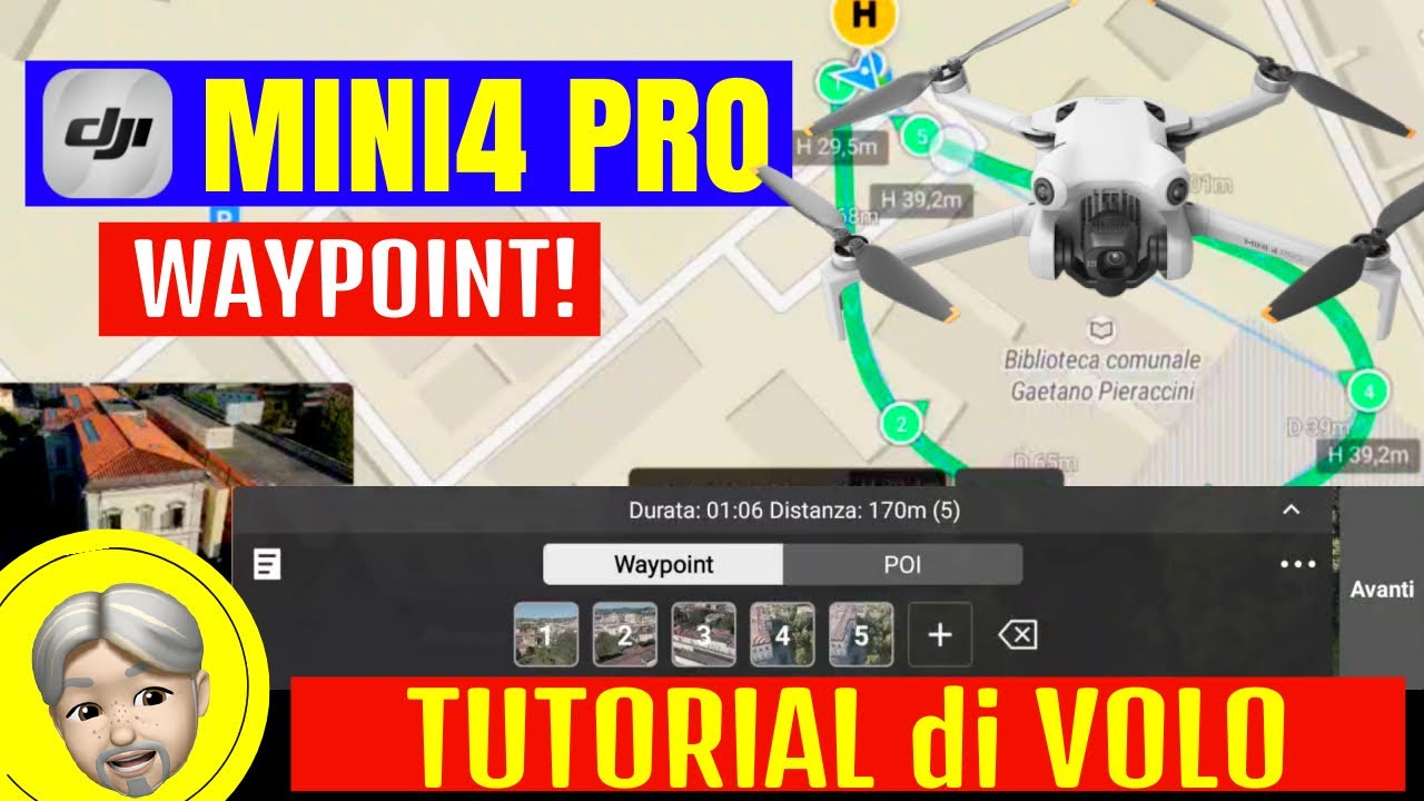 TUTORIAL MINI4 PRO WAYPOINTS | il PRIMO DRONE DJI da 249g CHE LO PUÓ ...