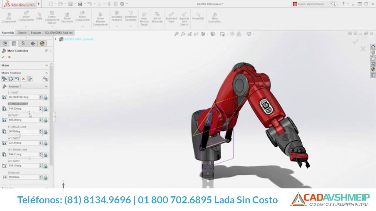 SolidWorks 2016 - Anime el movimiento de los ensamblajes - YouTube