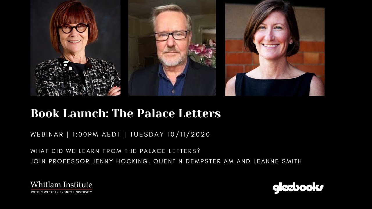 Book Launch: Professor Jenny Hocking, Quentin Dempster and Leanne Smith ...