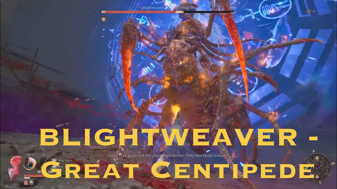 BLIGHTWEAVER - GREAT CENTIPEDE - Boss Fight - WUCHANG: Fallen Feathers ...