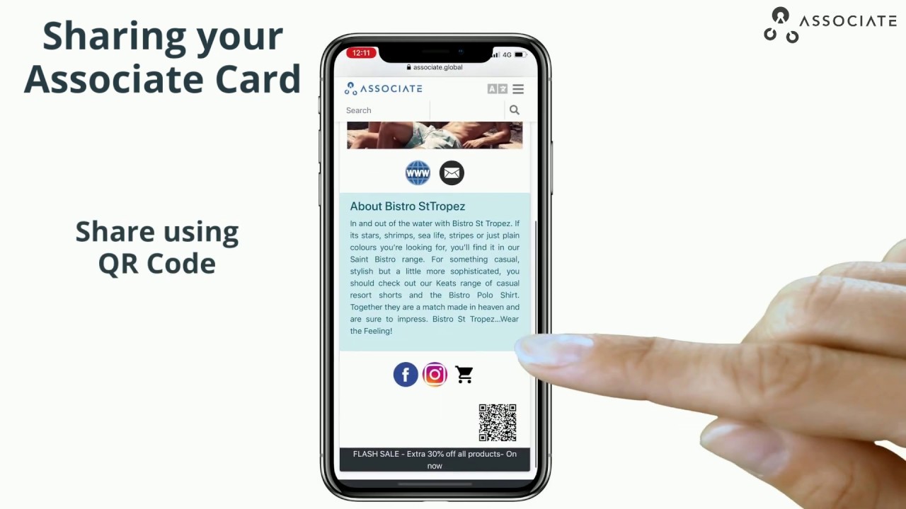 How to share your Associate digital business card - YouTube
