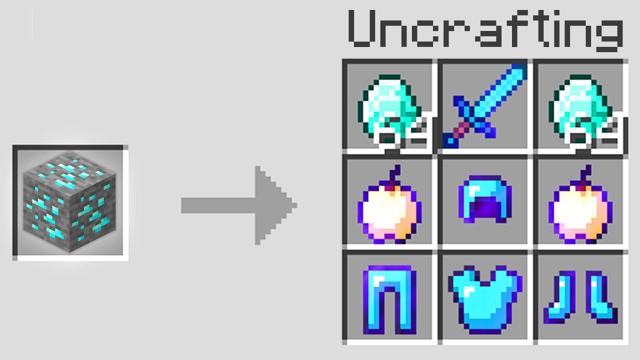 Minecraft UHC but crafting is reversed... - YouTube