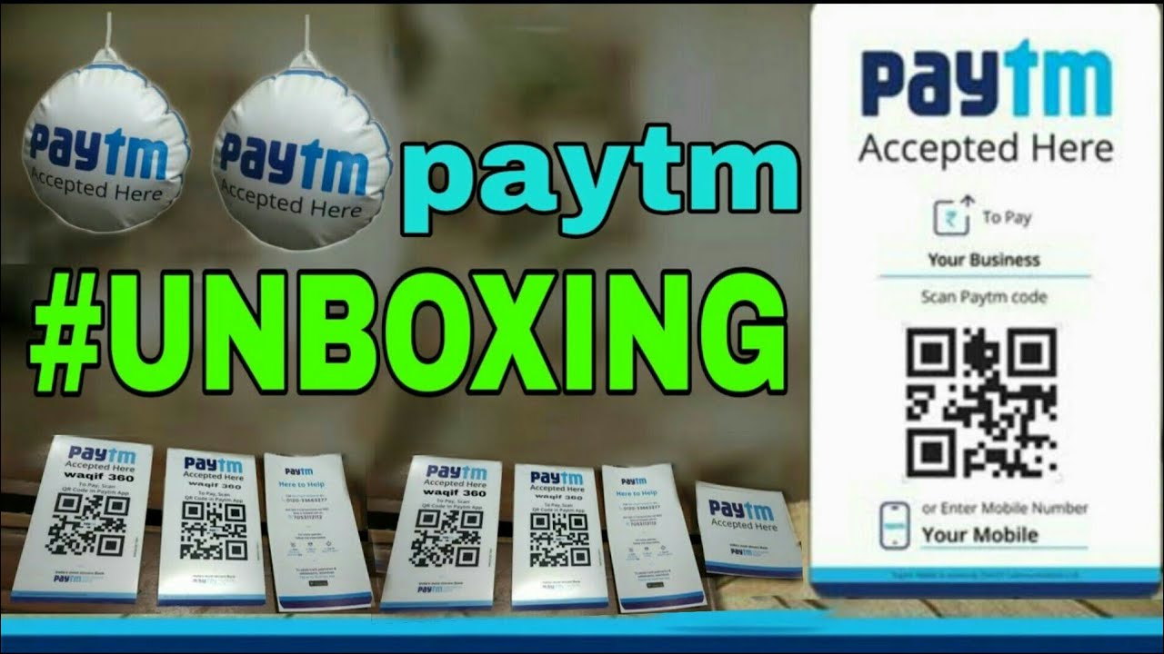 Paytm QR CODE unboxing|| #mjtk || tech apk - YouTube