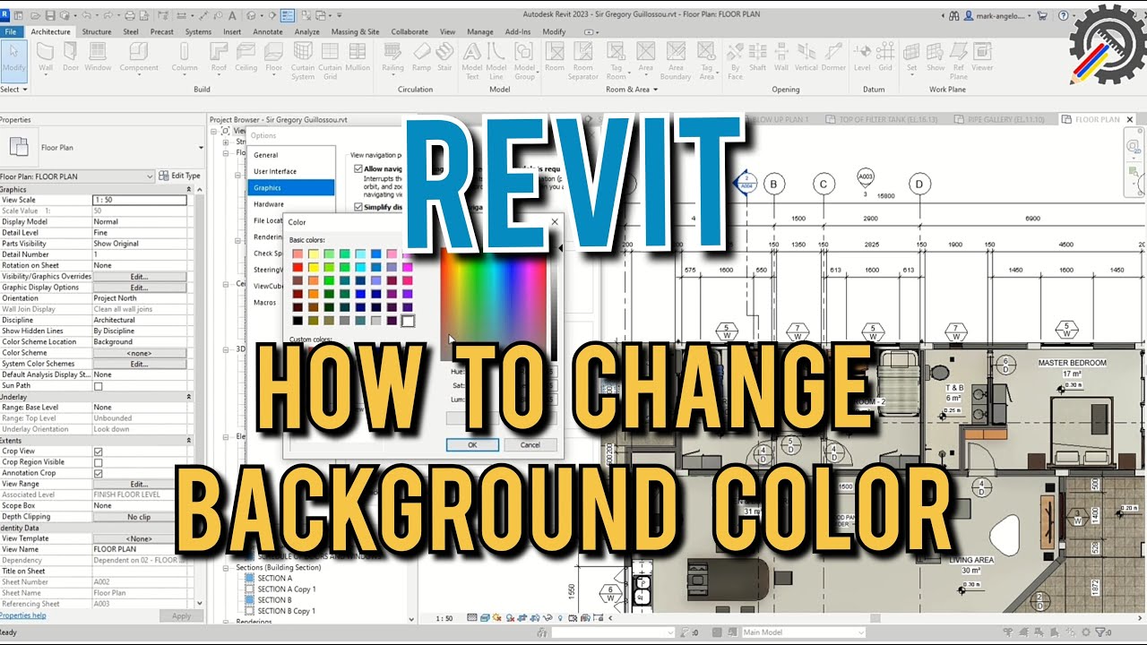 REVIT How To Change Background Color In Revit YouTube revit-how-to-change-background-color-in-revit-youtube