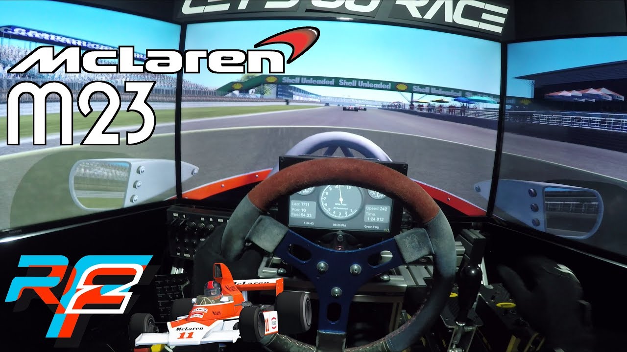 rFactor 2 - McLaren M23 F1 @ Silverstone 1988 [FREX H Shifter + OSW ...