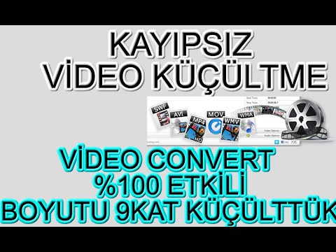 KAYIPSIZ VİDEO BOYUTUNU KÜÇÜLTME VİDEO CONVERT VİDEO FORMAT DEĞİŞTİRME VİDEO DÖNÜŞTÜRME FREEMAKE İLE