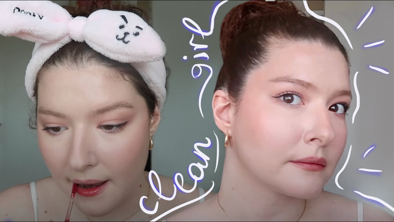 Benimle Hazırlanın│ clean girl makyaj trendini deniyorum - YouTube