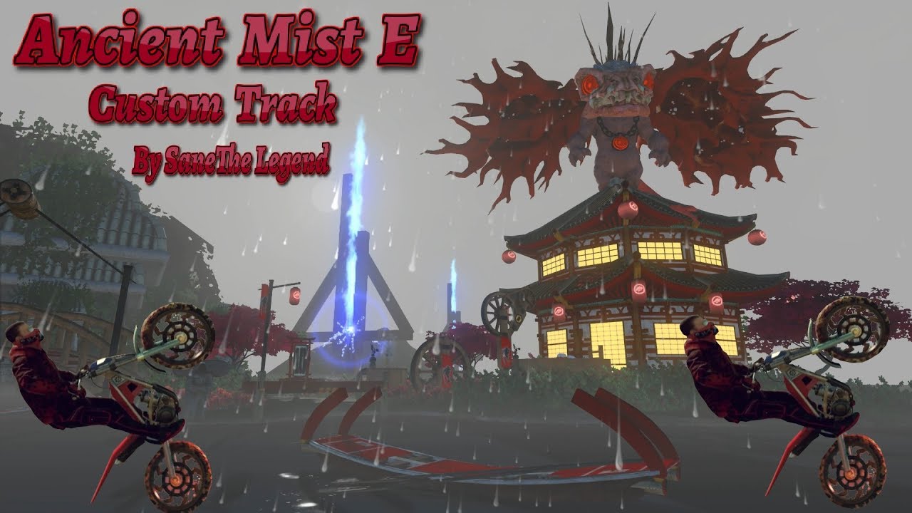 Trials Rising Ancient Mist Custom Track Showcase - YouTube