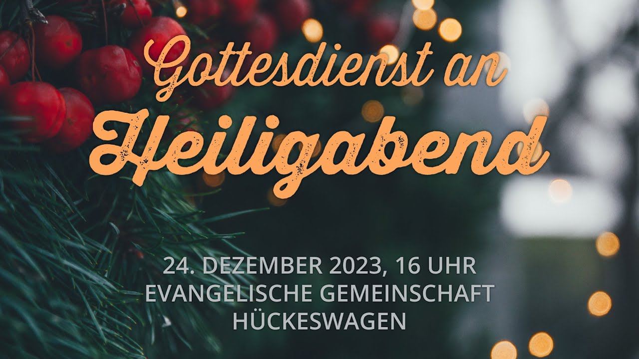 Jesaja 9,1-6 | Predigt am 24.12.2023 | EG Hückeswagen - YouTube