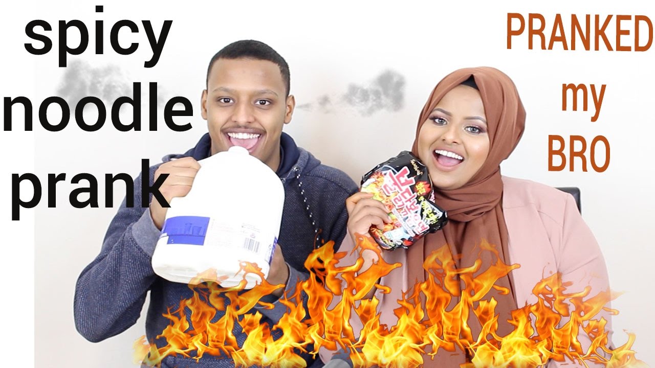 PRANK spicy noodle PRANK with sm. nation | ikhisbeauty - YouTube