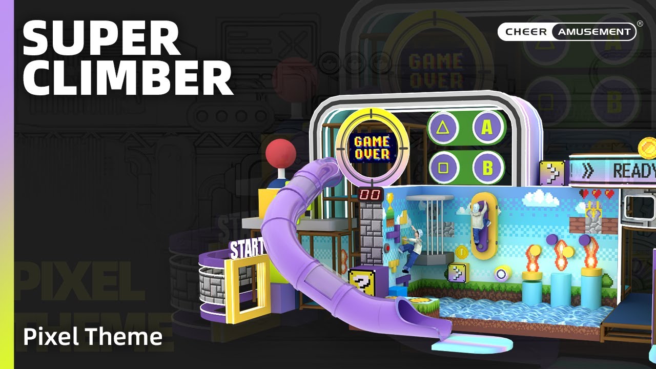 Super Climber - Pixel Theme | Cheer Amusement👾 - YouTube
