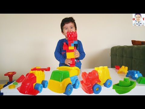 Lego City Yarış Arabası, Kamyon, Tren, Gemi Oyuncaklar Yaptık Oynadık|Learn Colours