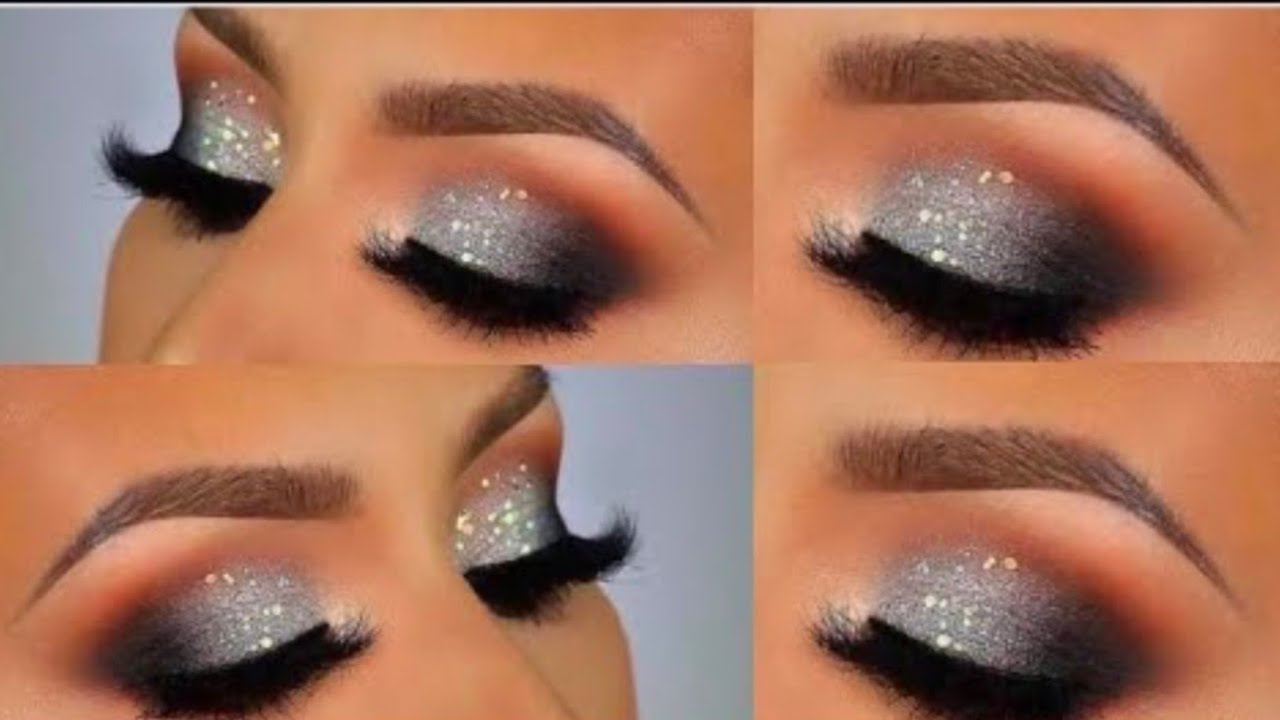 Simple grey eyes makeup tutorial for beginners step by step full makeup ...