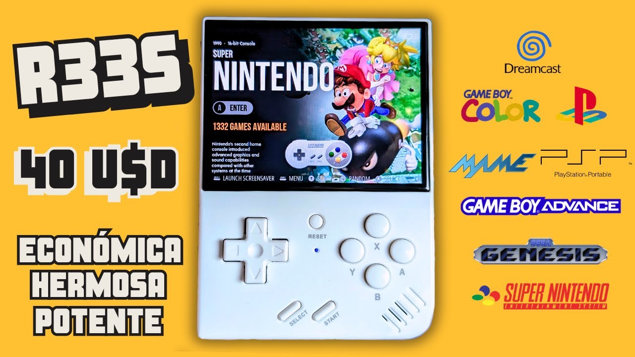 R33S La Consola Económica que emula hasta PSP y DreamCast ! - YouTube