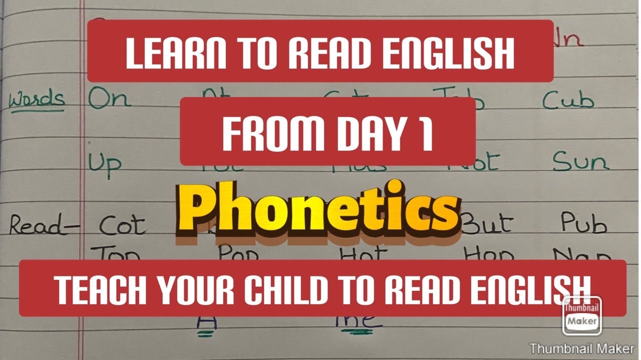 Learn to read English/ Phonetics/ - YouTube