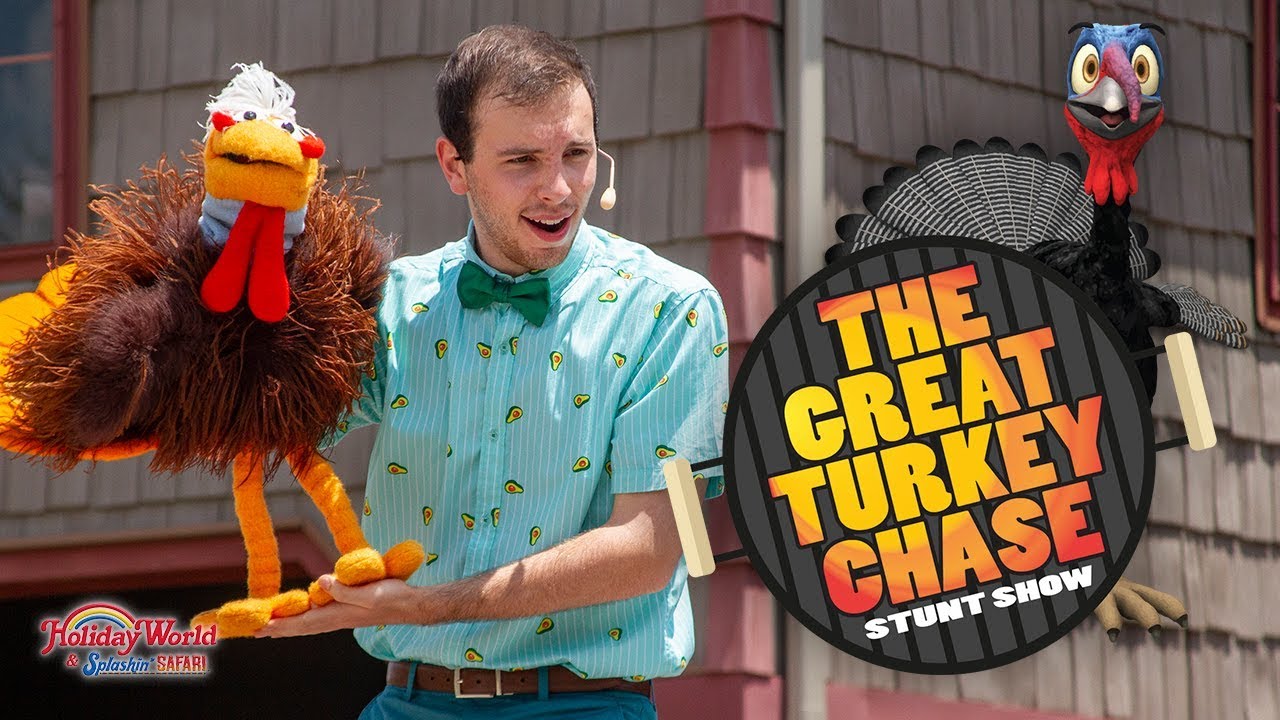 The Great Turkey Chase Stunt Show Highlights | Holiday World - YouTube