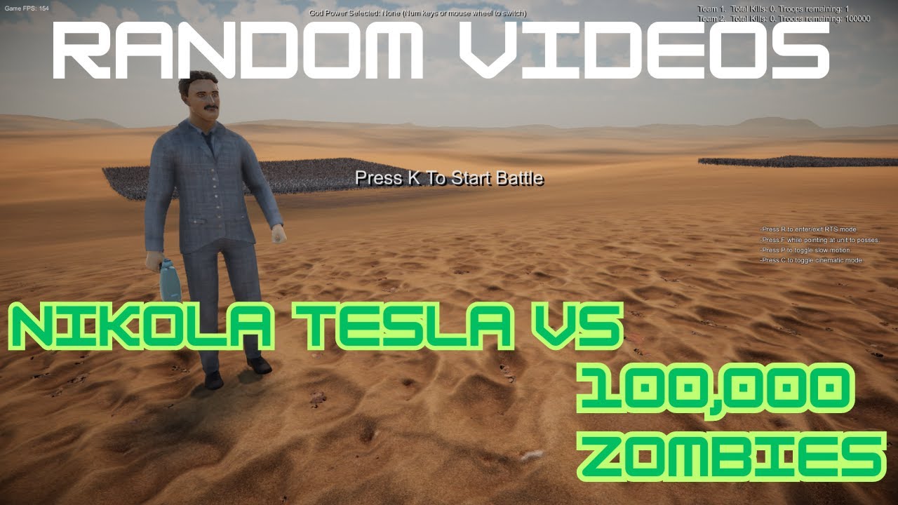 Nikola Tesla vs 100,000 Zombies | Ultimate Epic Battle Simulator 2 UEBS ...