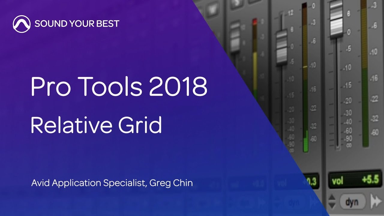 Avid Pro Tools 2018 — Relative Grid - YouTube