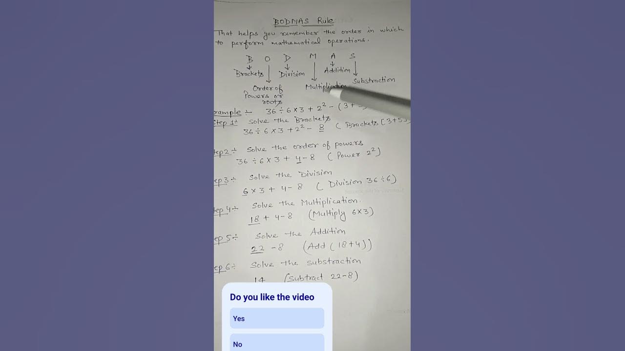 BODMAS Rule|| How to apply BODMAS Rule in Simplification Question# ...