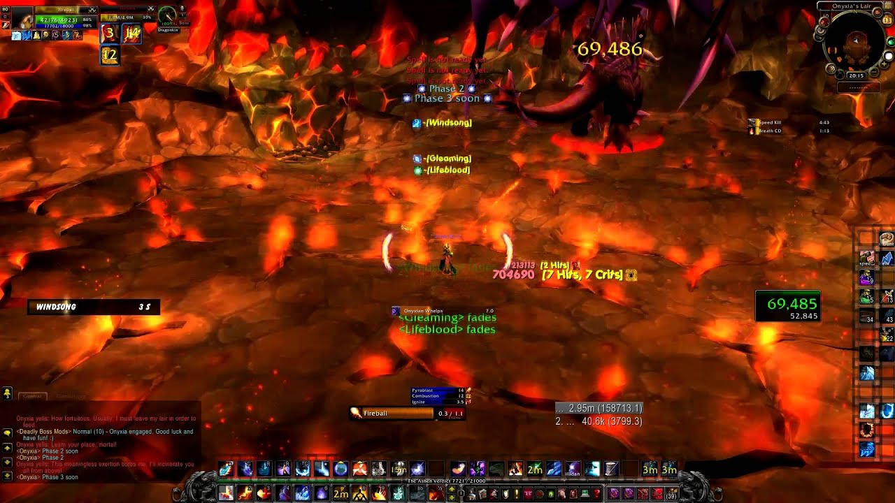 Wow Mop: 80 Mage solo Onyxia (10man) - YouTube