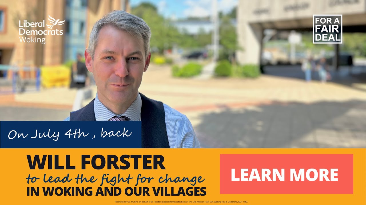 Will Forster - Our candidate to be Woking's next MP! - YouTube