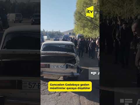 Gədəbəydə ağır qəza – 13 müəllim xəsarət aldı