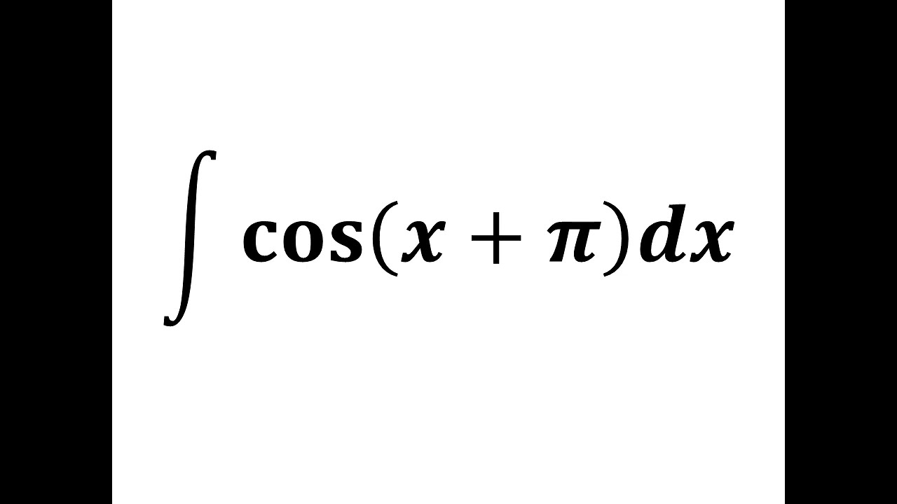Integral Of Cos x pi YouTube Integral Of Cos x pi YouTube