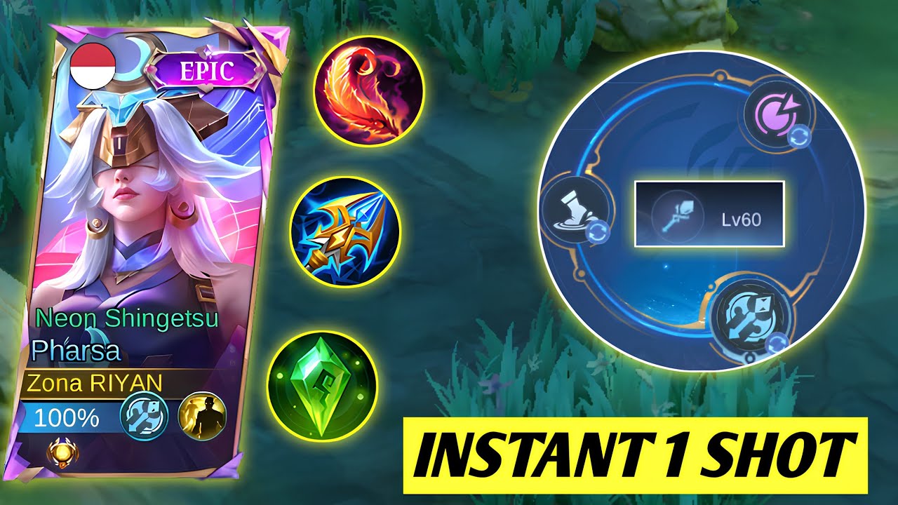 INSTANT DAMAGE!! PHARSA BEST 1 HIT BUILD 2024 (RECOMMENDED BUILD ...