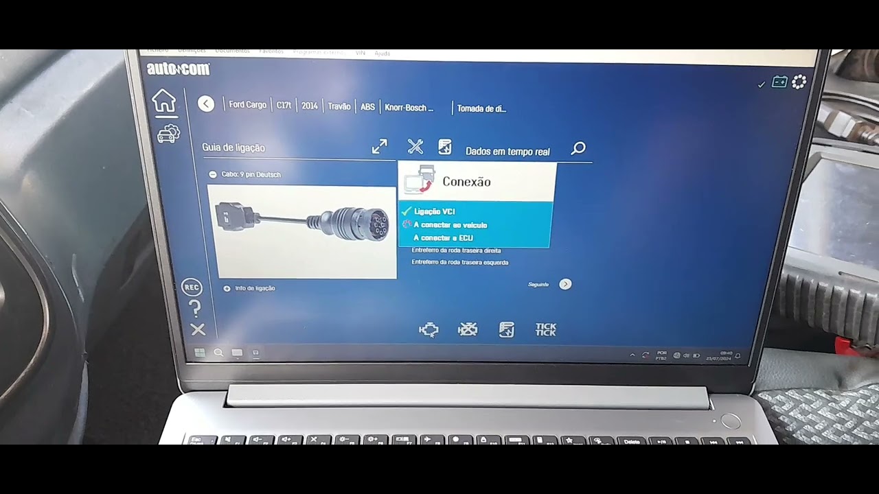 scanner autocom X rasther 3 no Ford cargo 2014 - YouTube