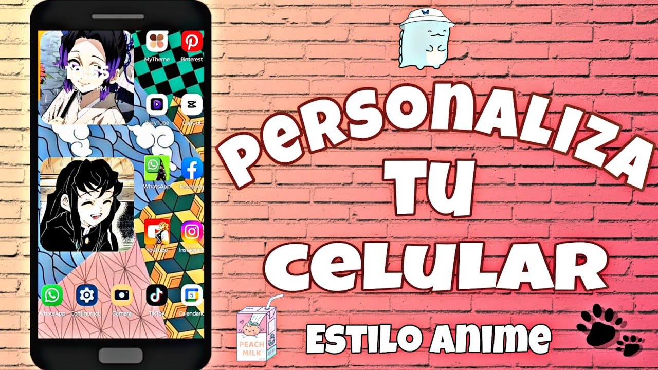 Personaliza tu celular 📱||Estilo anime - YouTube
