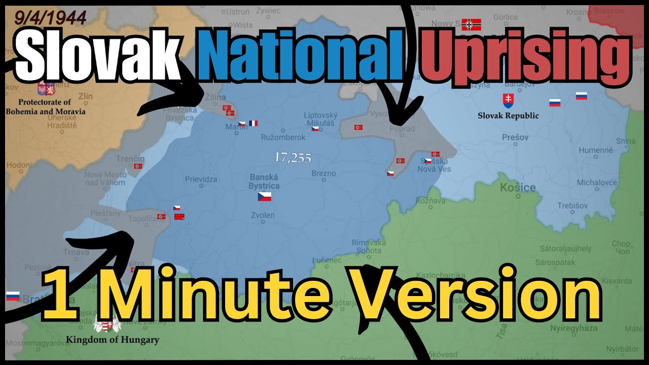 Slovak National Uprising 1944 In 1 Minute - Mapped - YouTube