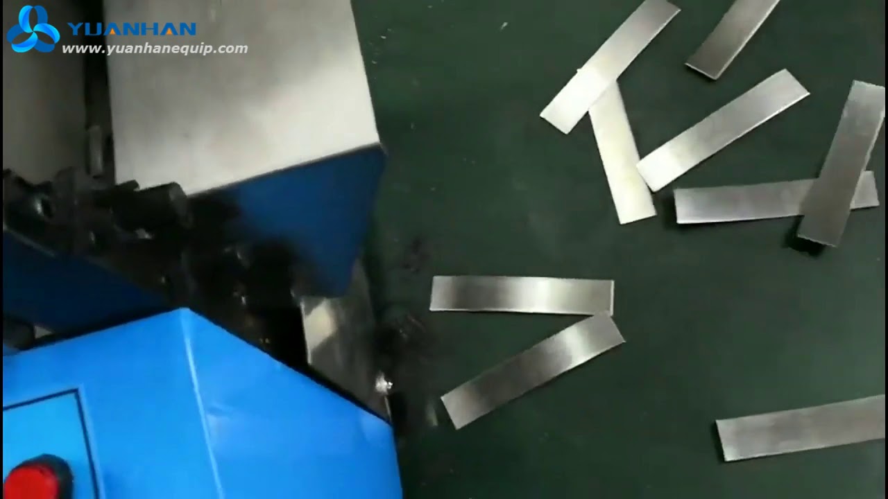 Flat Metal Strip Cutting Machine, Cutting Flat Metal Strips into ...