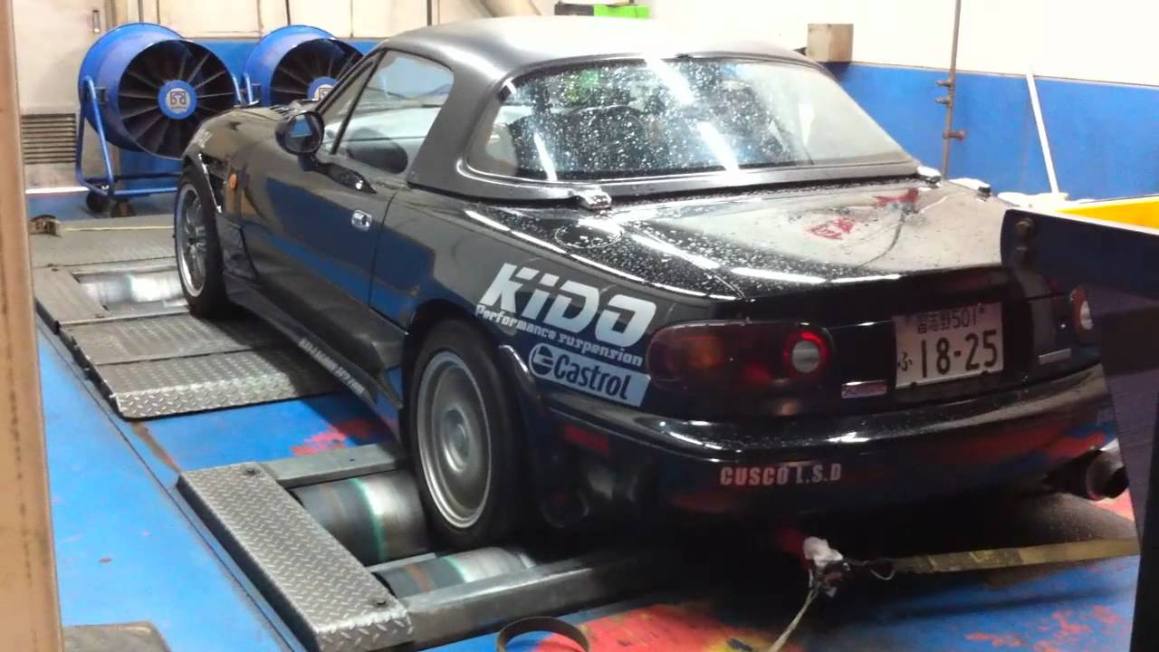 NA8 miata power review - YouTube
