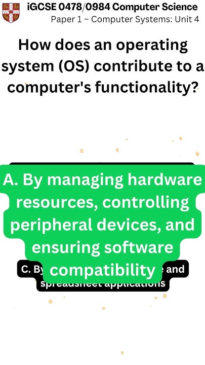 iGCSE Computer Science 0478 0984 Paper 1 Unit 4 q008 v1 - YouTube