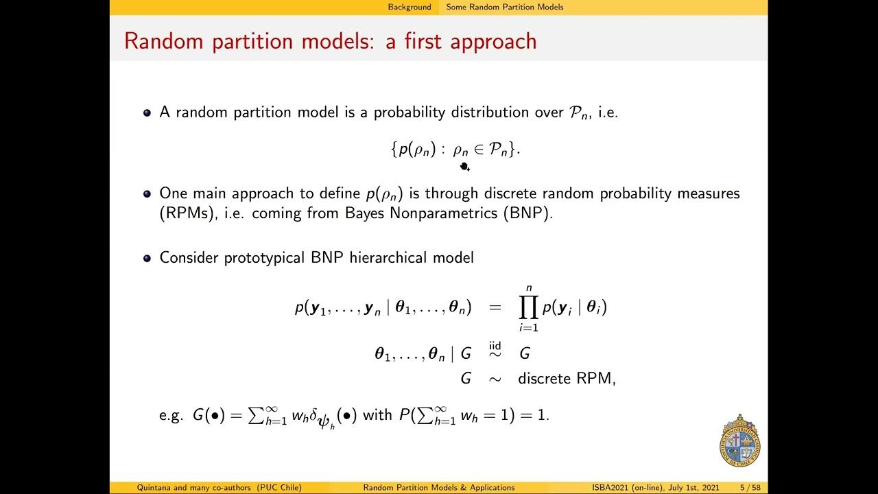 ISBA WM 2021: Foundational Lecture: Random partition models and some applications - YouTube