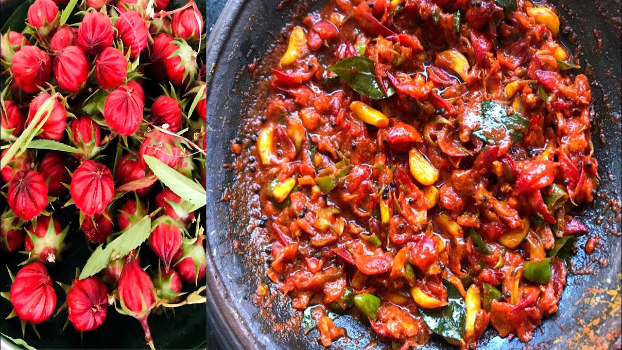 Variety Pickle || Instand Roselle pickle Recipe || home made Roselle ...
